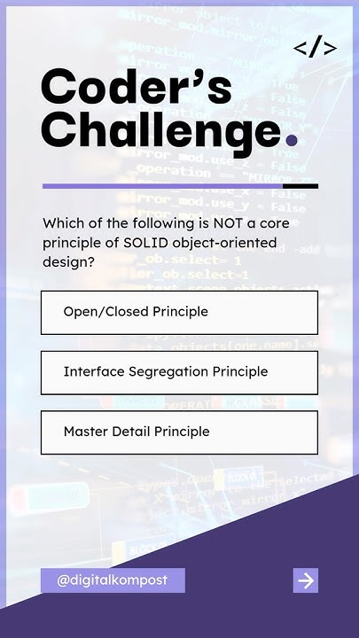 Coder's Challenge -- object oriented programming #shorts #quizshorts # ...