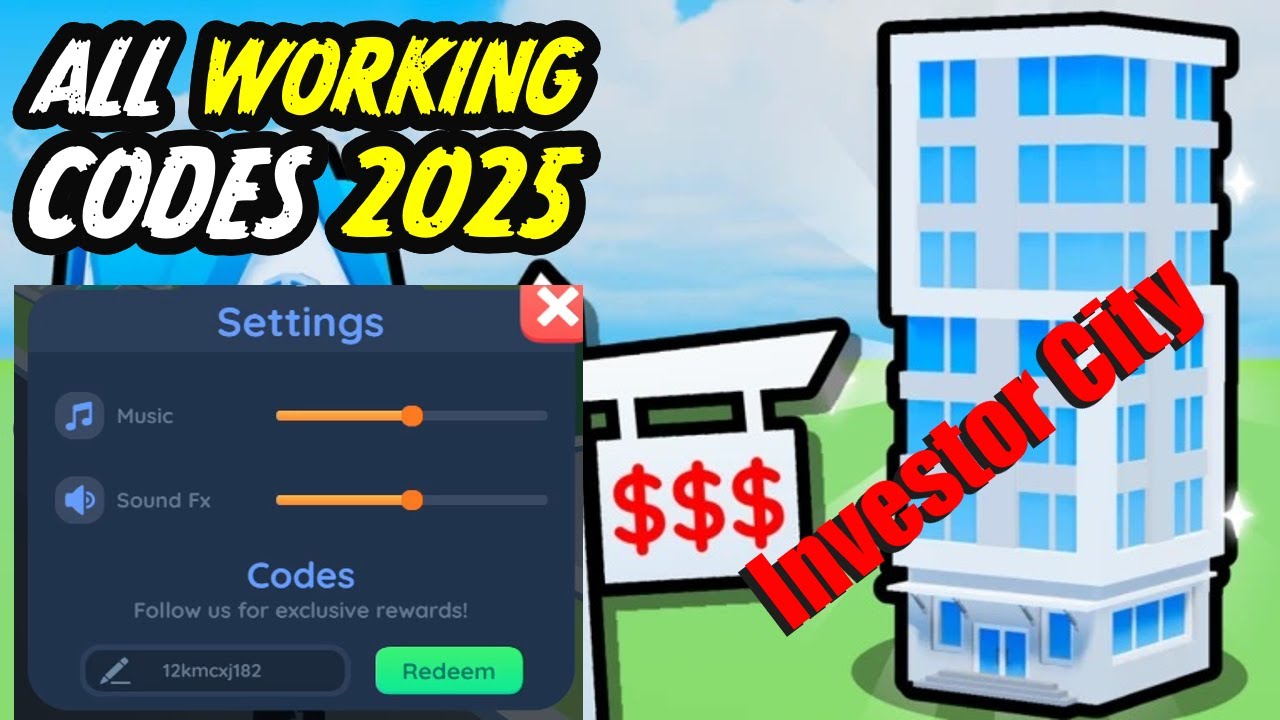 Investor City Codes February 2025 💥NEW💥 ALL WORKING CODES FOR ROBLOX Investor City IN 2025 - YouTube