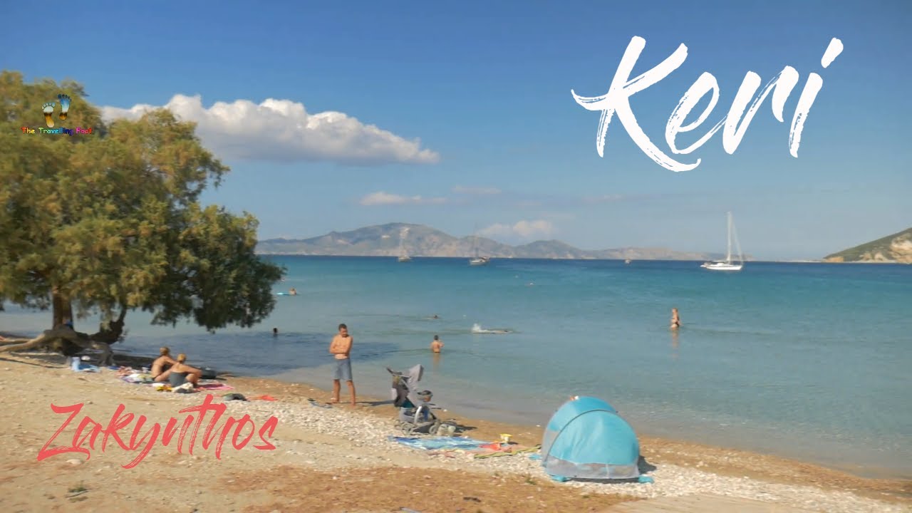 The Keri beach in Zakynthos Greece - YouTube