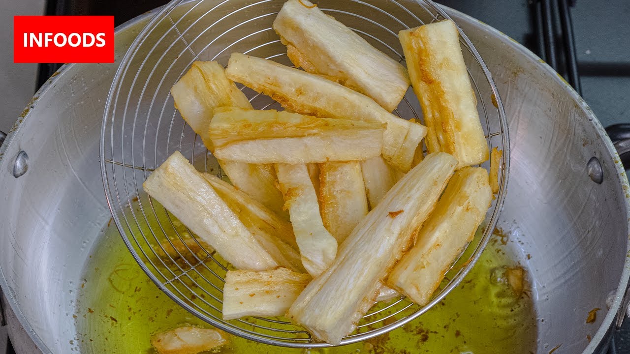 Cassava Fries Recipe | How to Make Cassava Fries | Infoods - YouTube