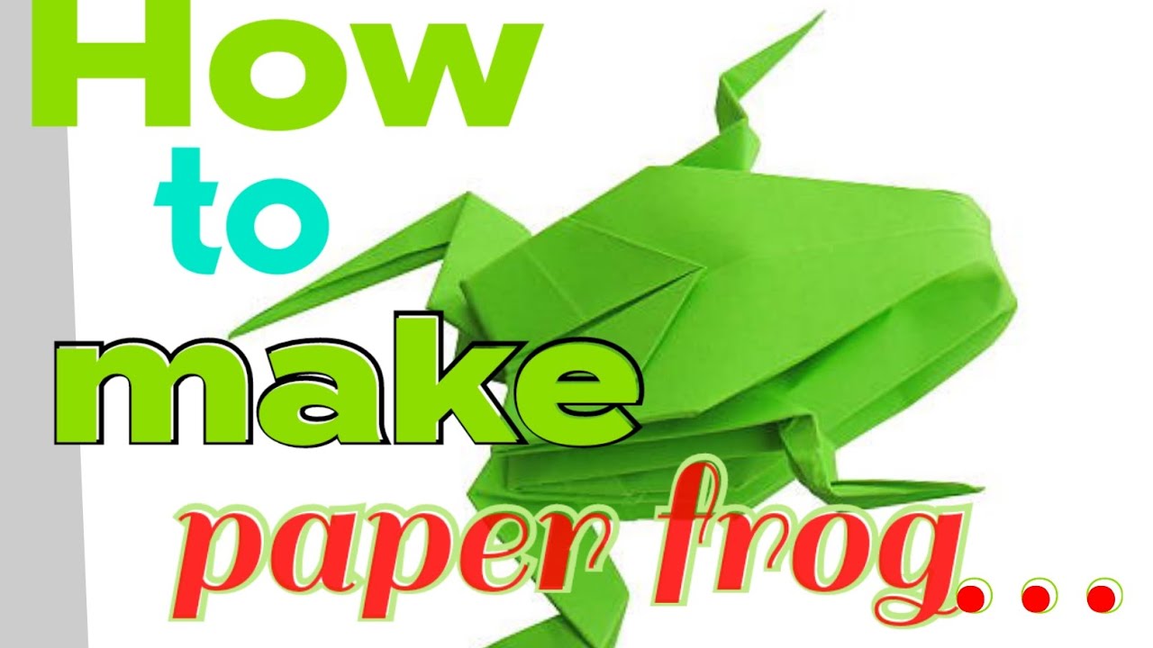 How to make paper frog 🐸🐸 #tranding #world #habibi - YouTube