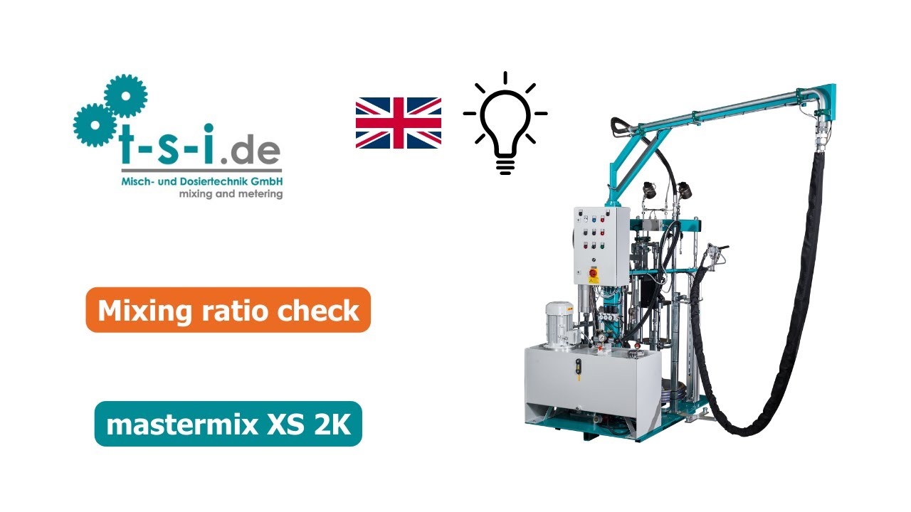 Mixing ratio check mastermix XS/ XL/ XS 2K/ XL 2K - t-s-i.de - YouTube