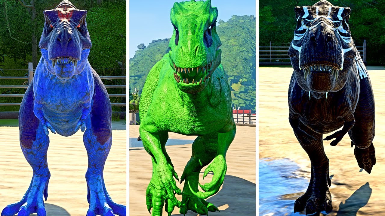 Arctic T-REX, Black Panther T-REX, Green Alien I-REX, XENOMORPH ...