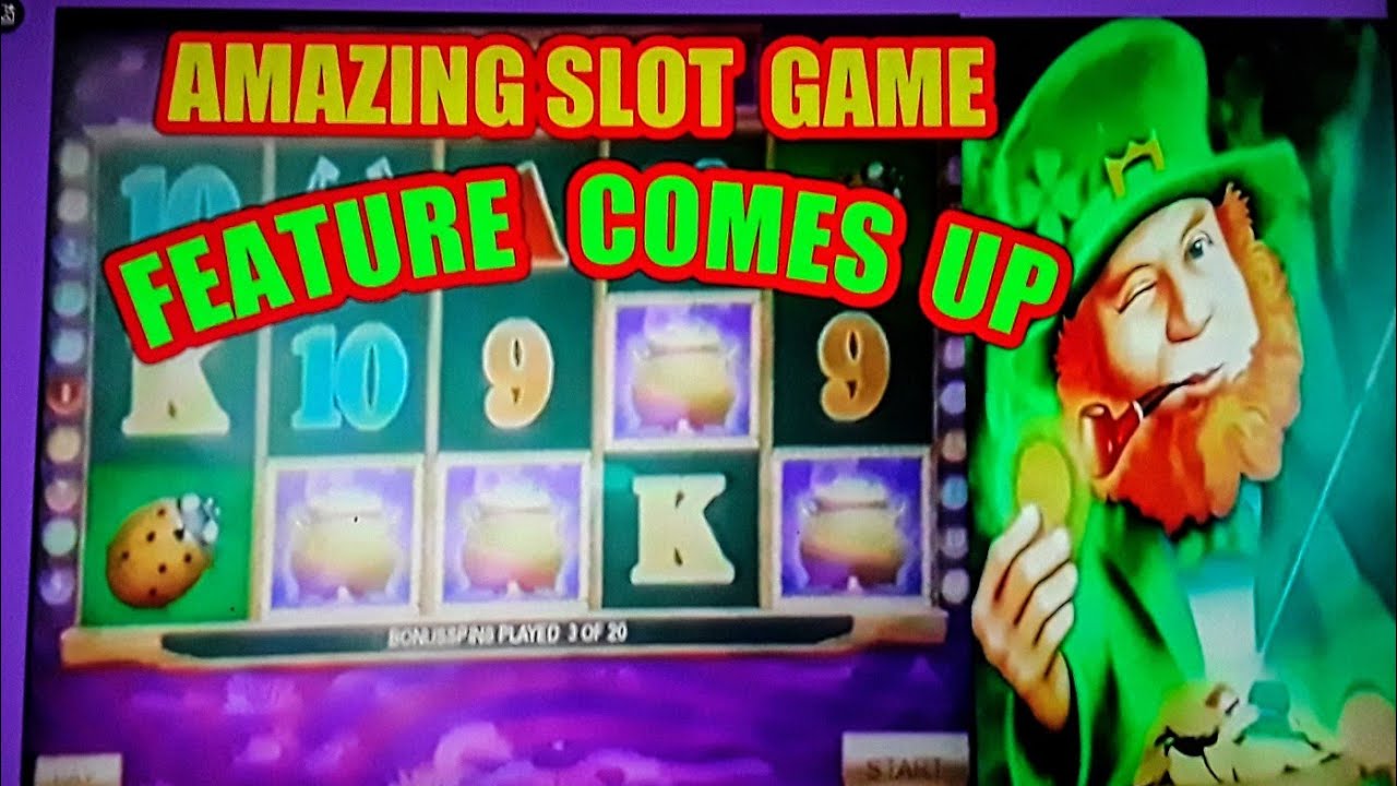 AMAZING SLOT MACHINE GAME..WE GET FEATURE UP.....FREE SPINS.....WOW ...