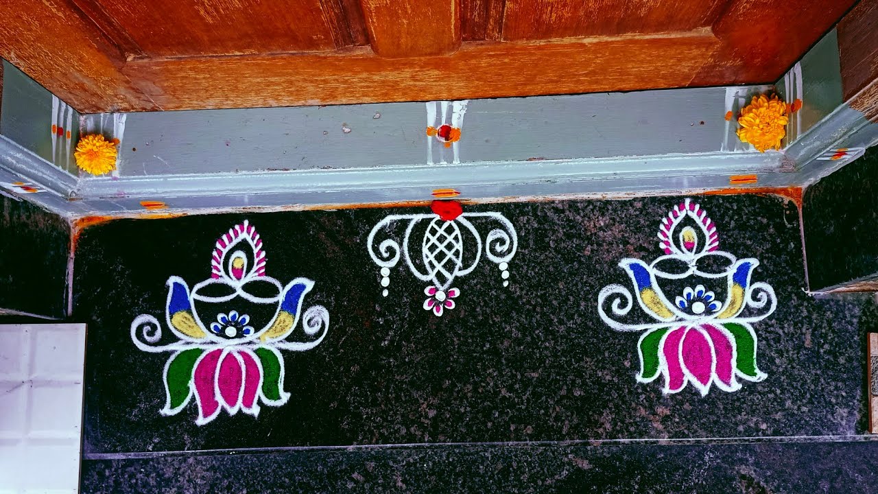 Navaratri special border rangoli 🌺 border rangoli 🌺 navratri rangoli ...