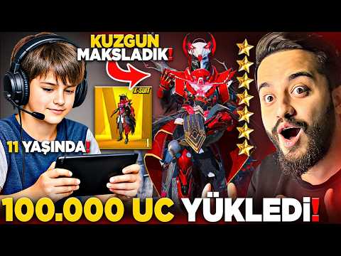 11 YAŞINDA 100 BİN UC YÜKLEMİŞ! YENİ KUZGUN X-SUİT 7 SEVİYE FULLEDİK! PUBG Mobile