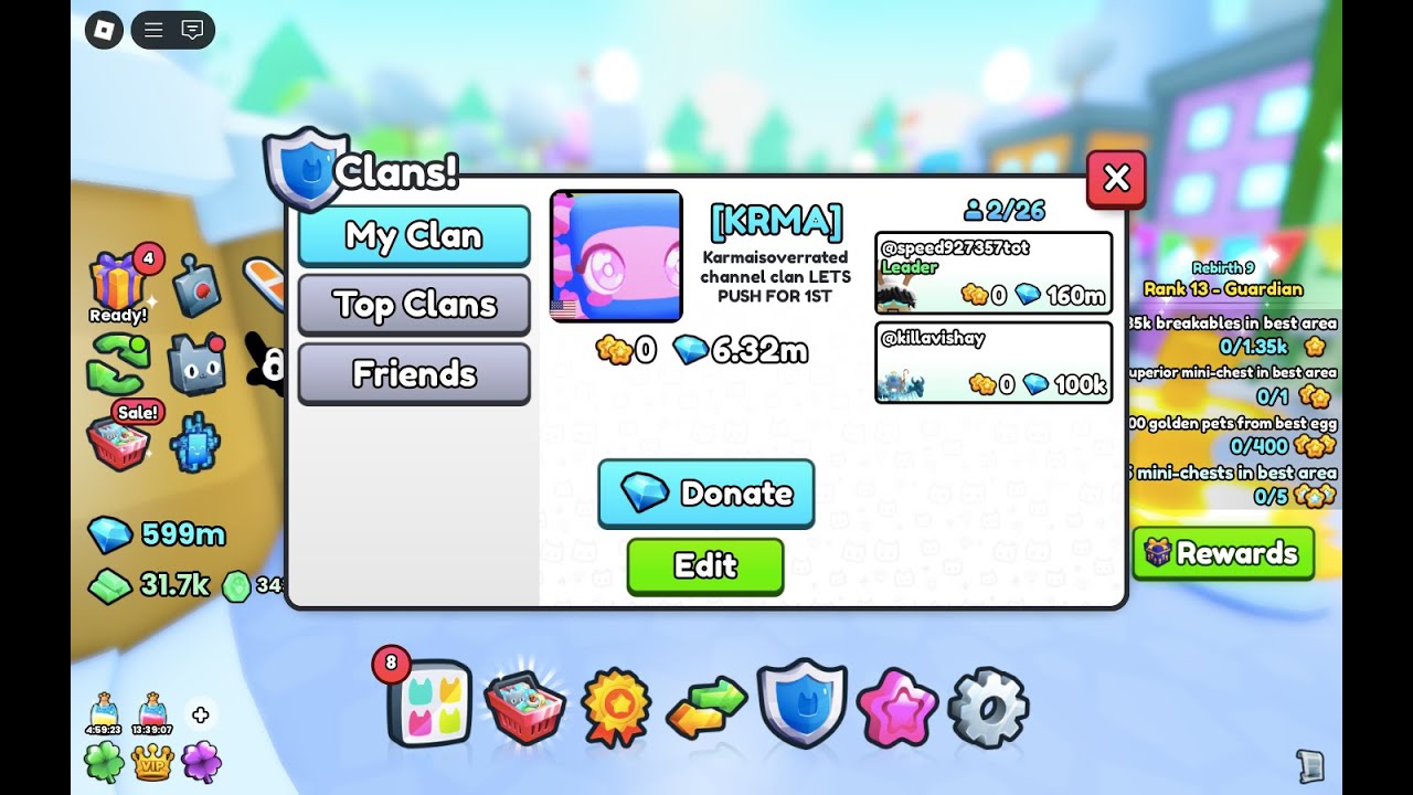 Making The best PET SIMULATOR 99 CLAN! - YouTube