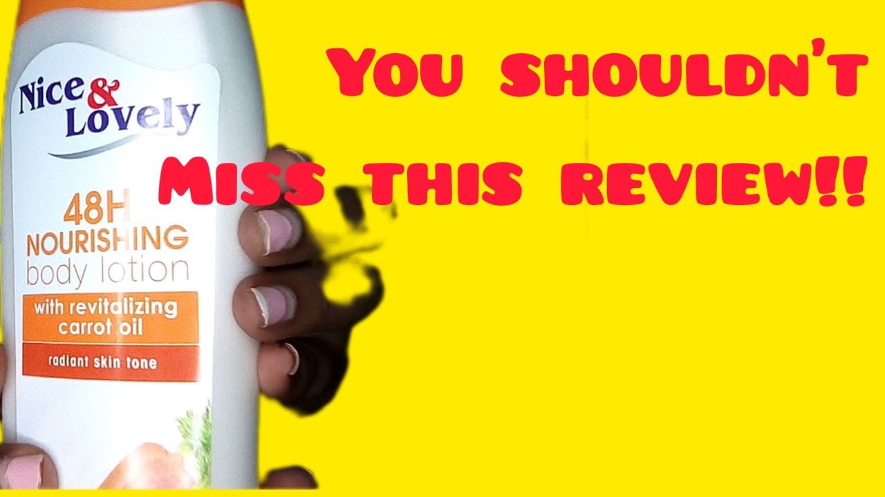 Review on Nice and lovely body lotion. - YouTube