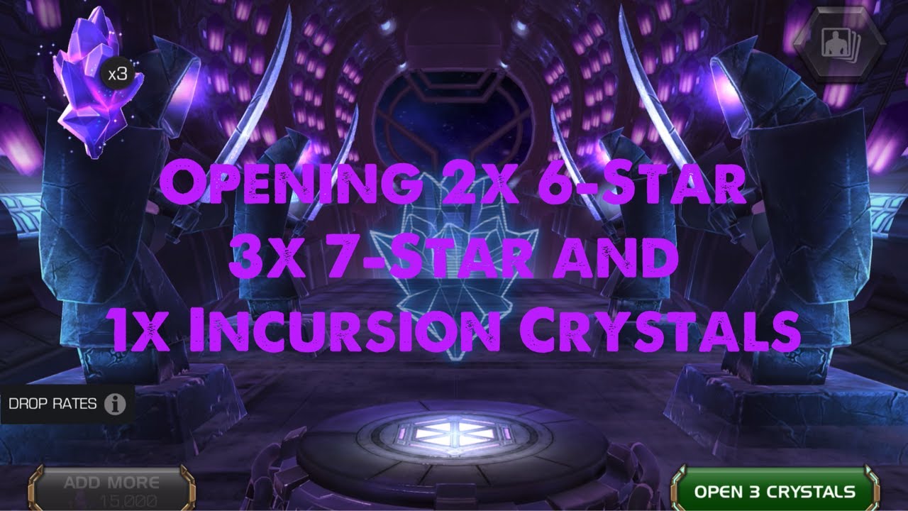 Opening 2x 6-Star 3x 7-Star and 1x Incursion Crystals...MCOC - YouTube