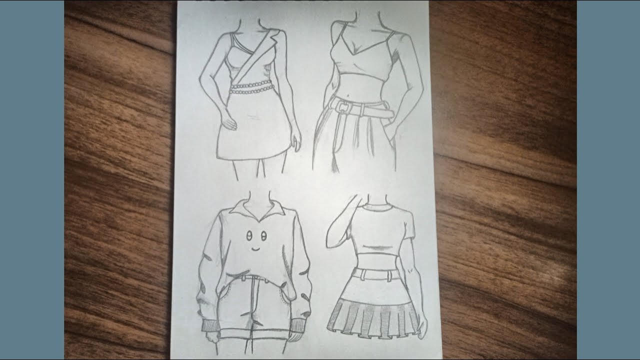 Easy Outfit Drawing || How to Draw a Outfit Design - YouTube