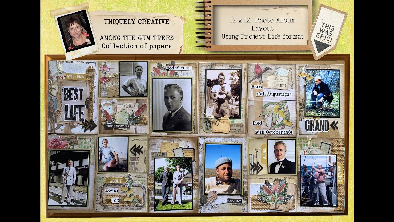 How to make a Scrapbook Layout using Project life Pocket pages - A step ...