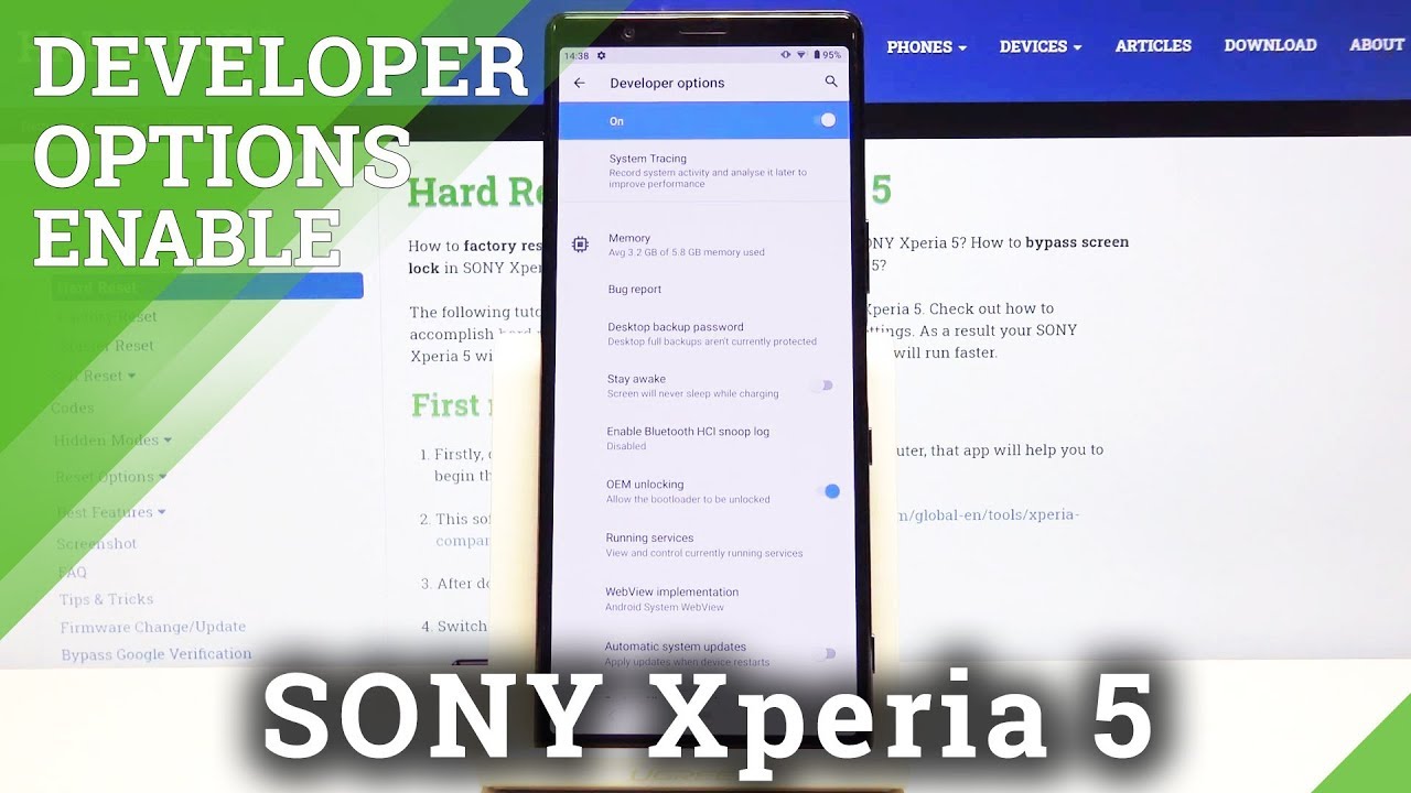How to Enable Developer Options on SONY Xperia 5 – Use Feature ...