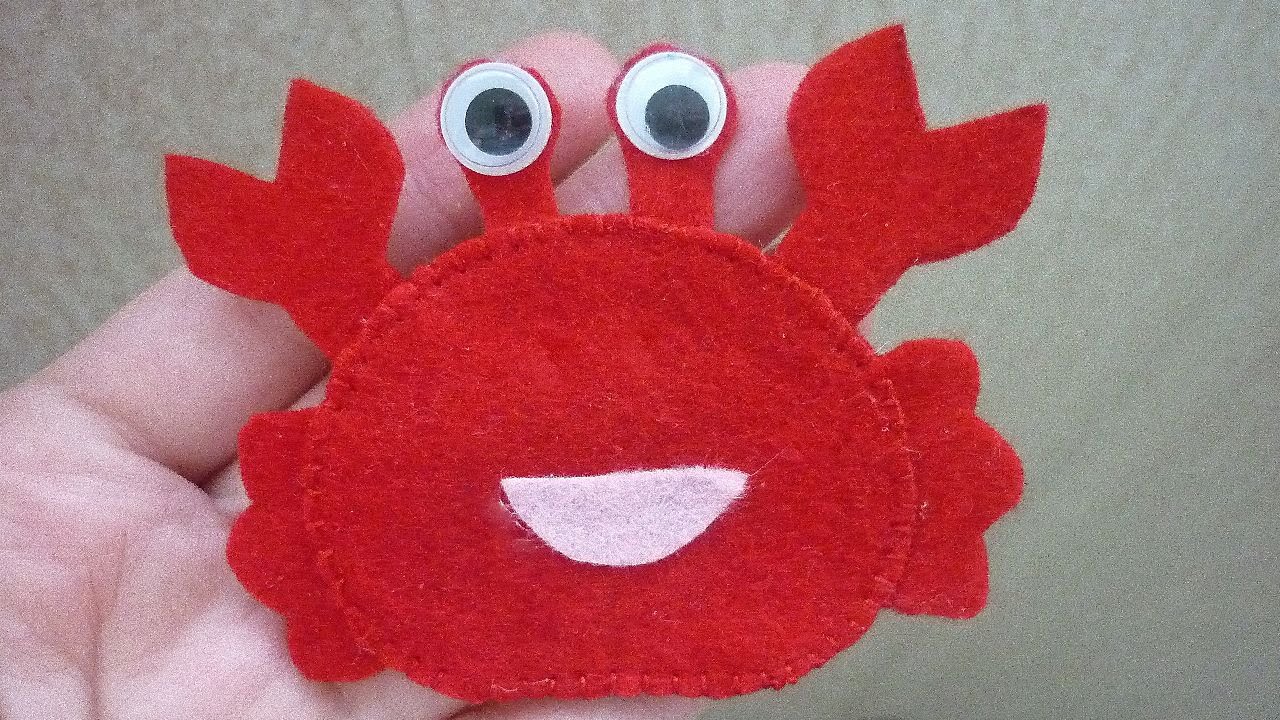 How To To Make A Cheerful Crab Of Felt - DIY Crafts Tutorial ...