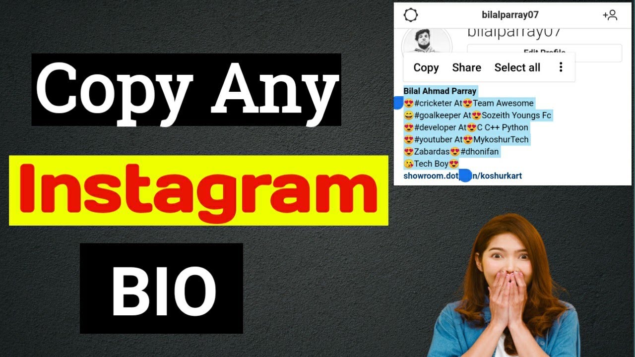 How To Copy Instagram Bio Copy Any Instagram Bio Instagram Bio Ko How To Copy Instagram Bio Copy Any Instagram Bio Instagram Bio Ko