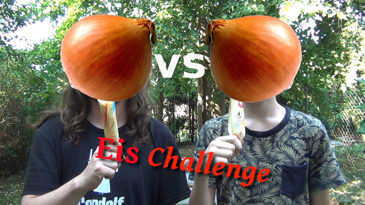 EIS CHALLENGE - ZWIEBEL ESSEN - YouTube
