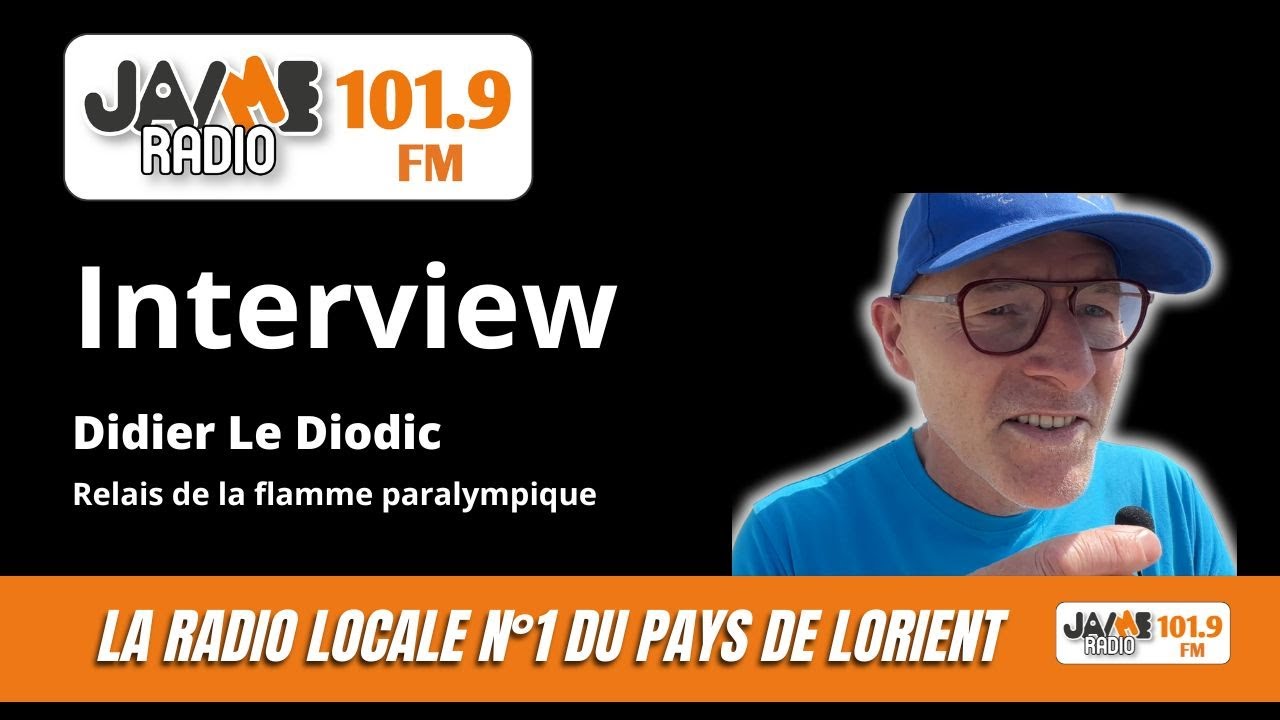 Interview Didier Le Diodic - Relais de la flamme paralympique - YouTube