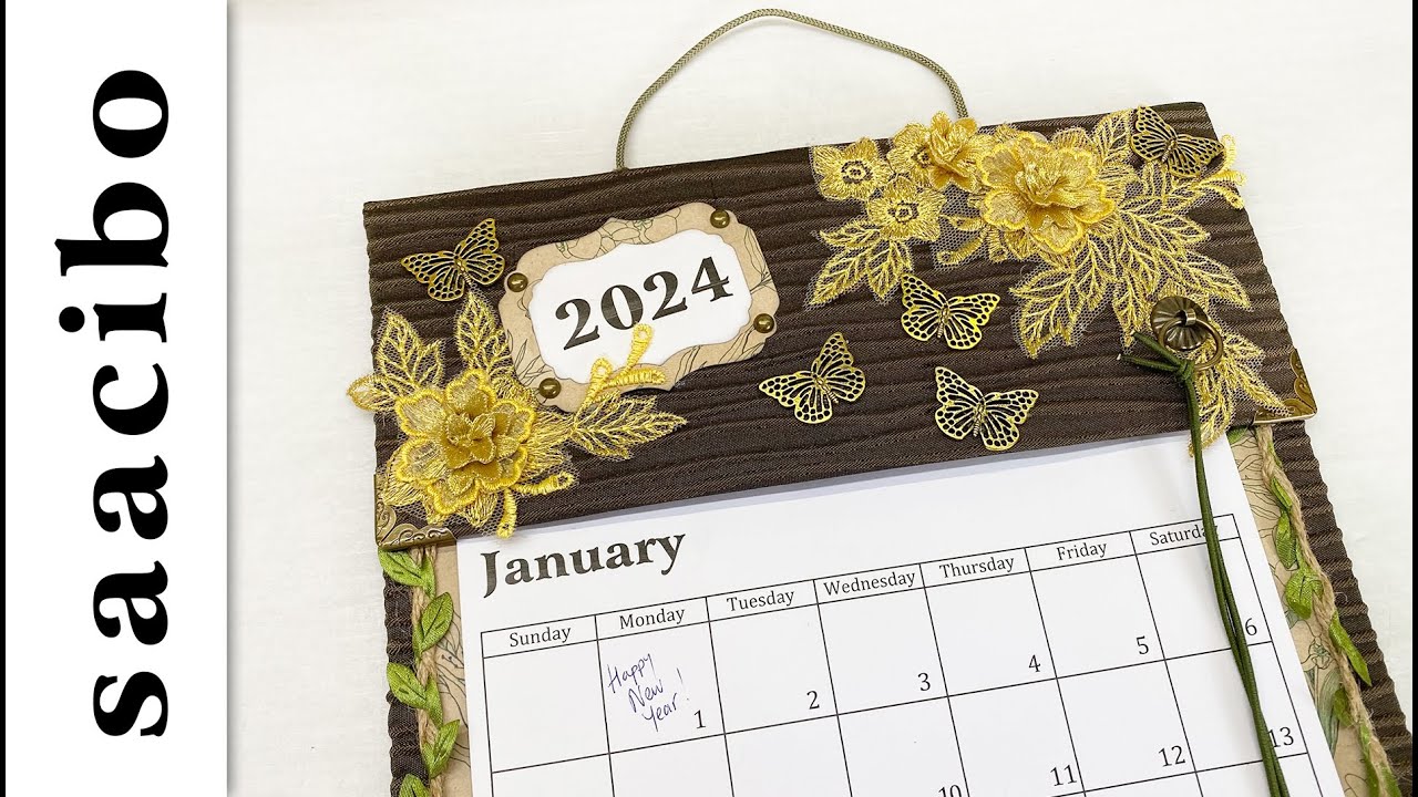 DIY Wall Calendar & Freebie #diycalendarplanne #papercrafttutorial ...