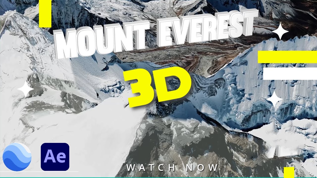 "Epic 3D Mount Everest Scene with Stunning 3D Text in After Effects!" in Hindi/Urdu - YouTube