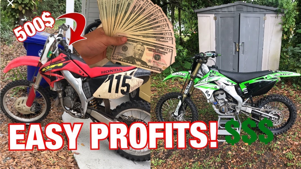 How to make money flipping dirt bikes! GUARANTEED! 5 EASY STEPS! - YouTube