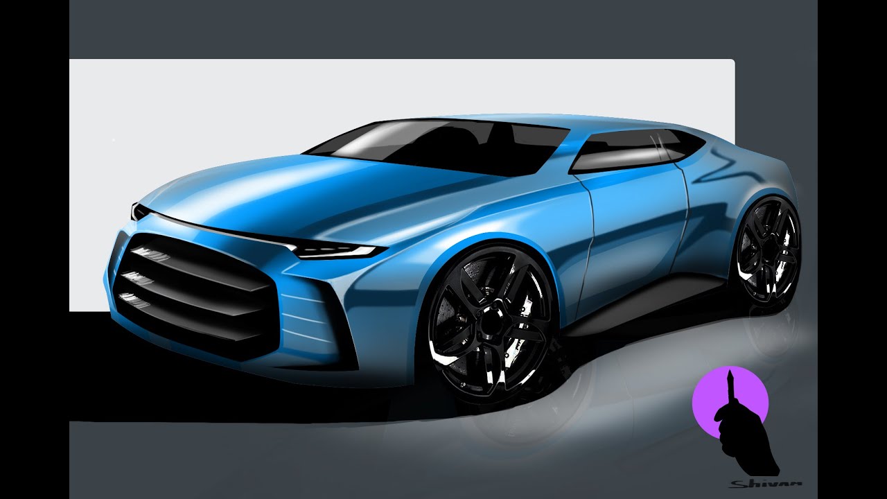 COOL blue SPORTS HATCHBACK DESIGN RENDERING Learning from SKETCH-IT! by ...