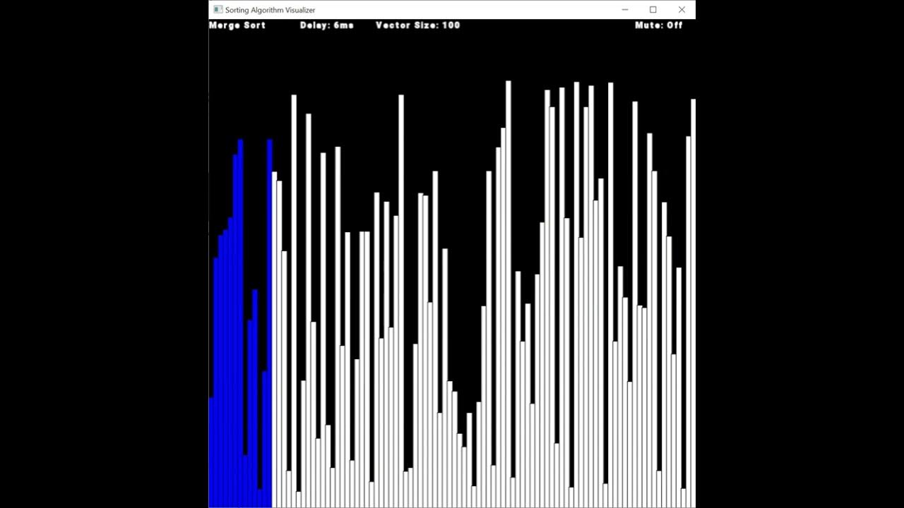 C++ and SFML Sorting Algorithm Visualizer - YouTube