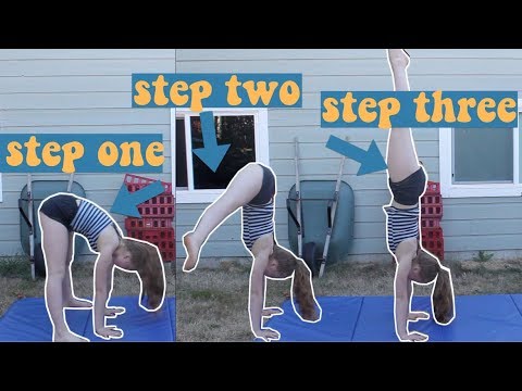 How To Do A Straddle PRESS HANDSTAND / Straddle Press Handstand ...