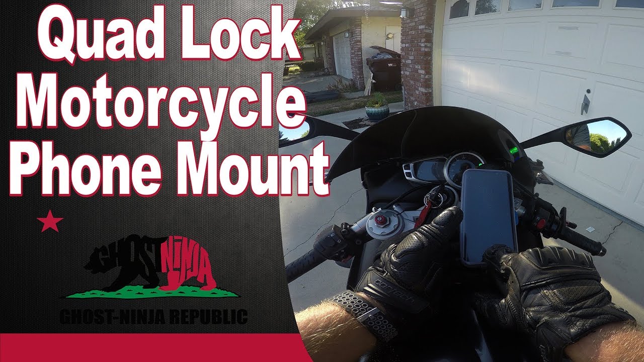 Quad Lock Best Motorcycle Phone Mount - YouTube