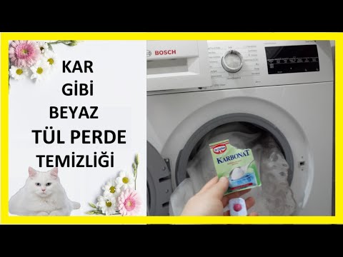 Kar  Gibi Beyaz Tül Perde Temizliği|Tül perde temizliği nasıl yapılır? #perdetemizliği