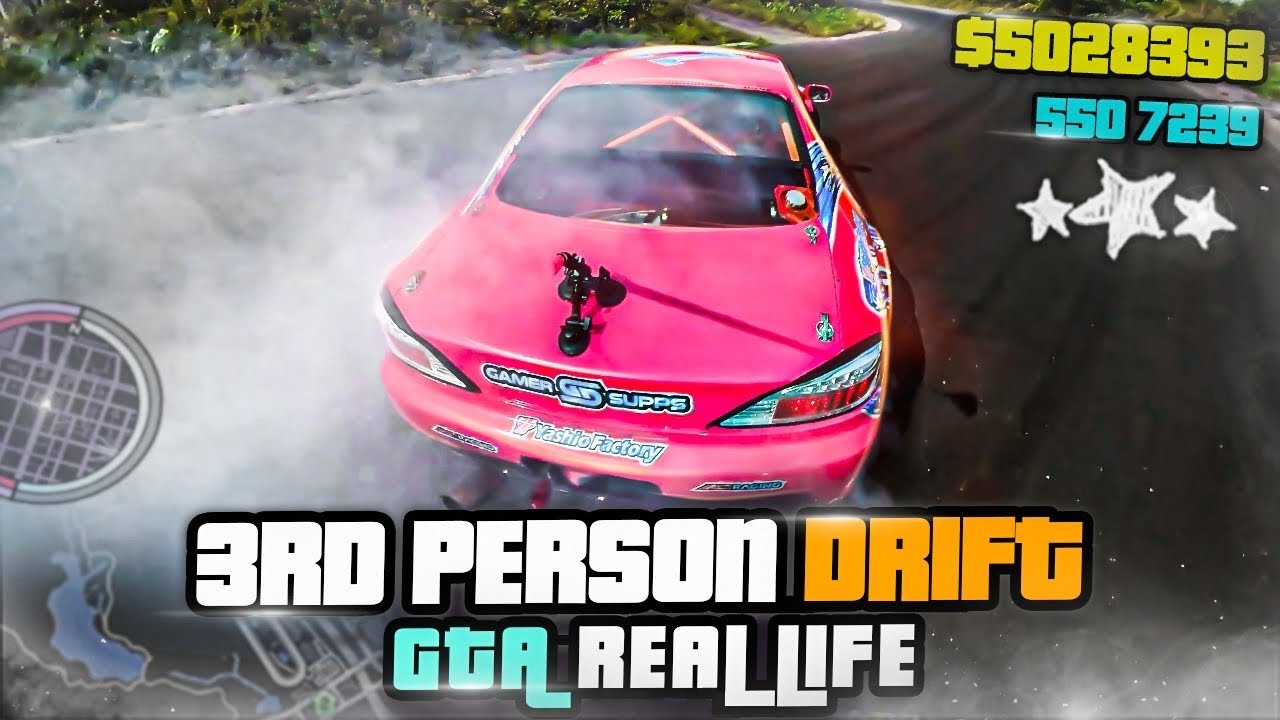 GTA REAL LIFE! - Third Person Drifting in 800HP Formula Drift Car with insta360 Camera! - YouTube