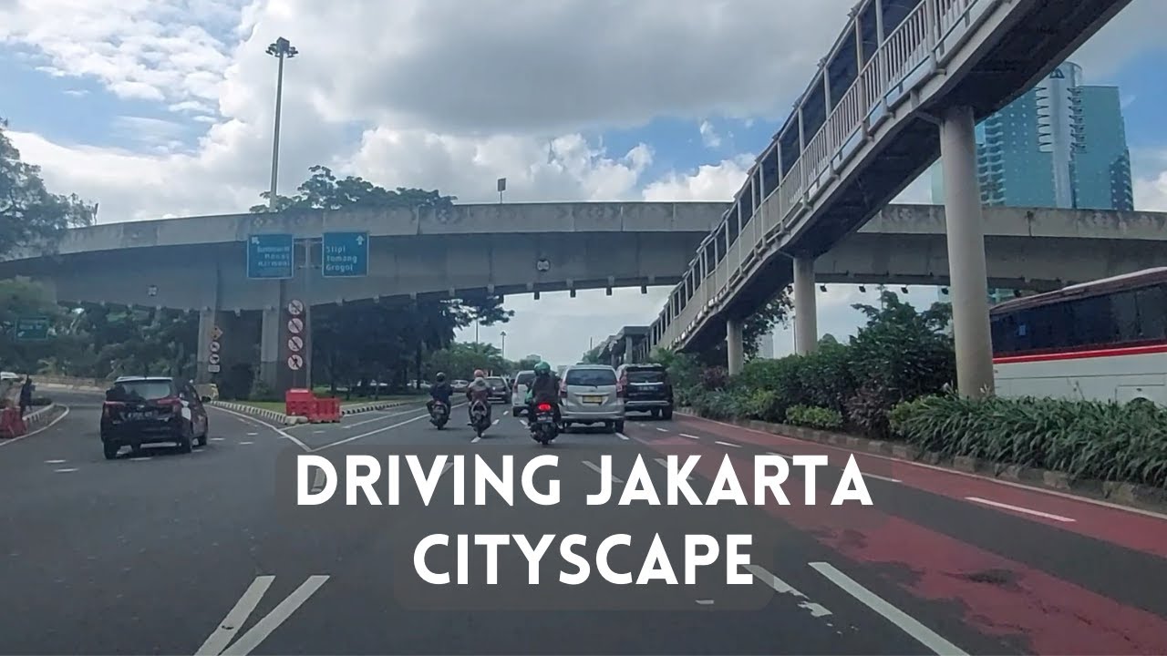4K [Driving Jakarta Cityscape] Soothing ASMR Drive through Jakarta's ...