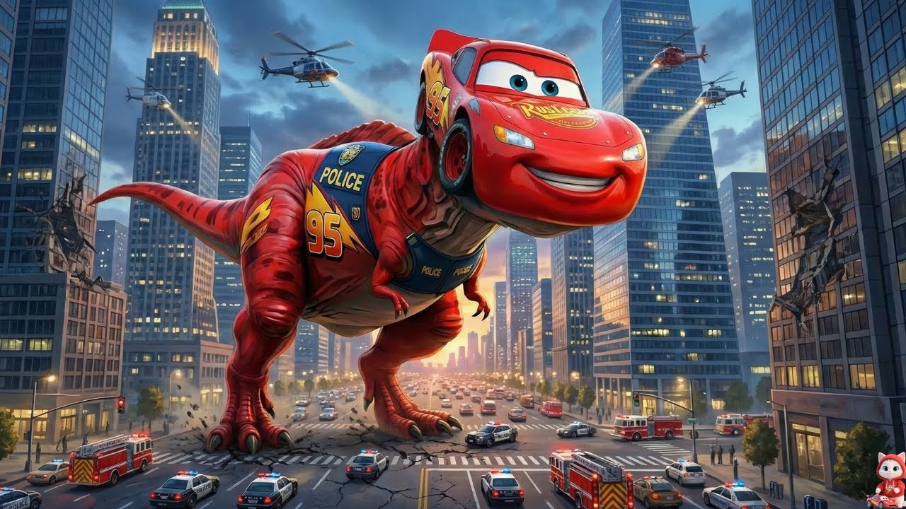 Lightning McQueen T-REX and Kitten duo - The evolution Mcqueen 2026 ...