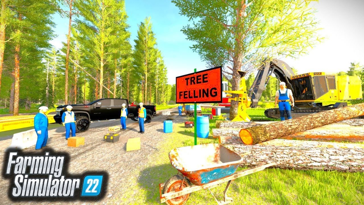 FS22 - RAMNA - 🌲 Finishing Logging out a Farm🌲 (SATISFYING) Timelapse 🤤 ...