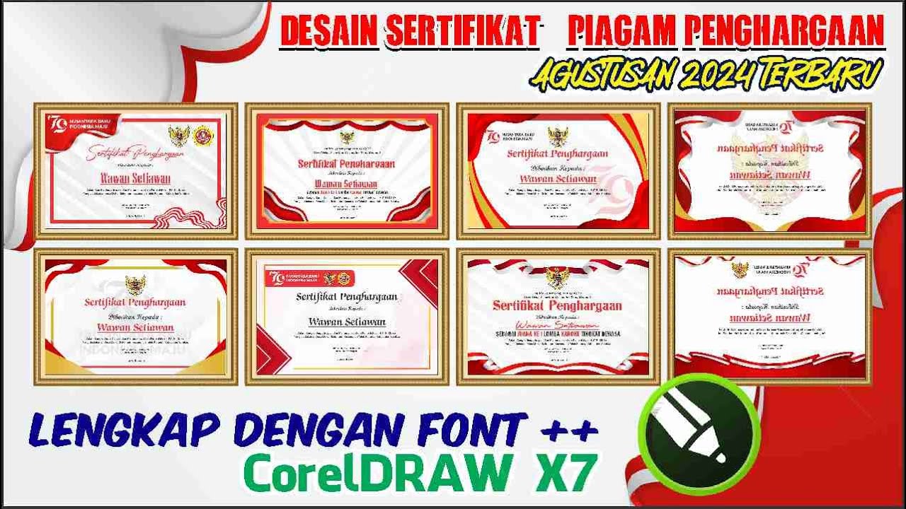 TERBARU!!! BERBAGI DESAIN PIAGAM SERTIFIKAT FREE DOWNLOAD HUT RI 17 ...
