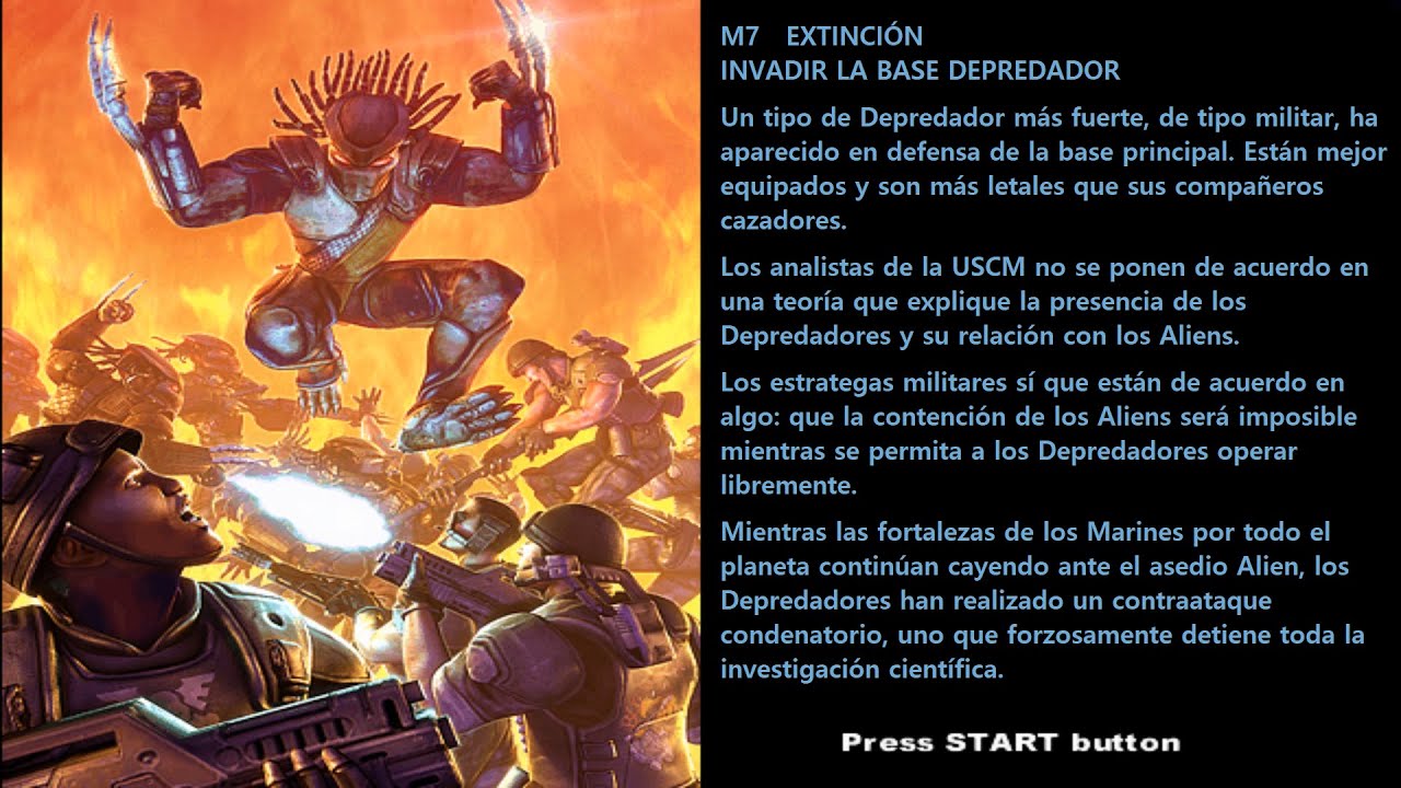 Aliens vs Predator: Extinction - Marines E7: Invadir la base Depredador ...