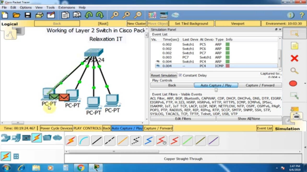 Working Of Layer 2 Switch In Cisco Packet Tracer Part 45 CCNA 200 Working Of Layer 2 Switch In Cisco Packet Tracer Part 45 CCNA 200