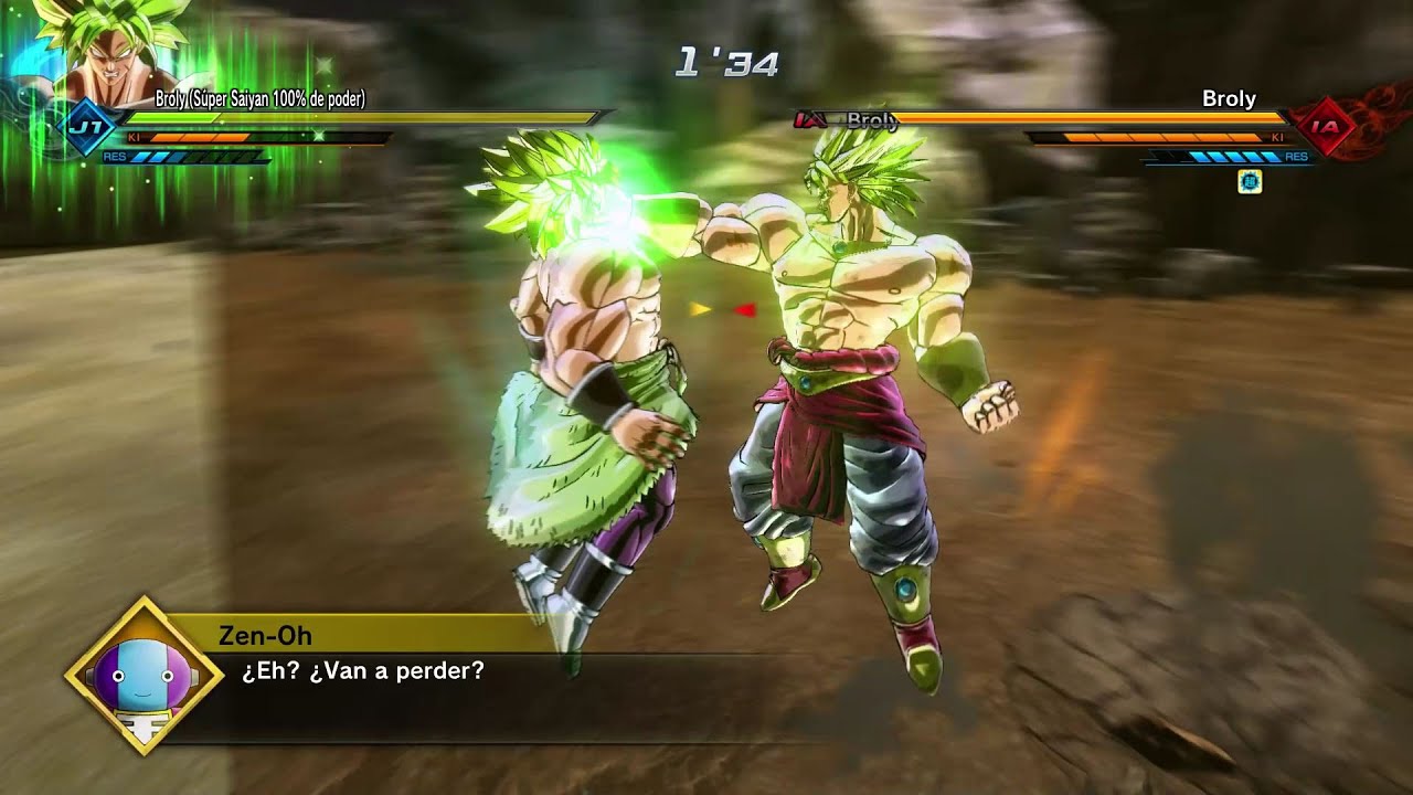Dragon Ball Xenoverse 2 Broly DBS vs Broly DBZ - YouTube