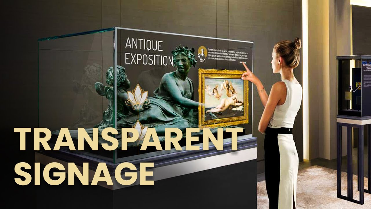 LG Transparent OLED Signage Demo - YouTube