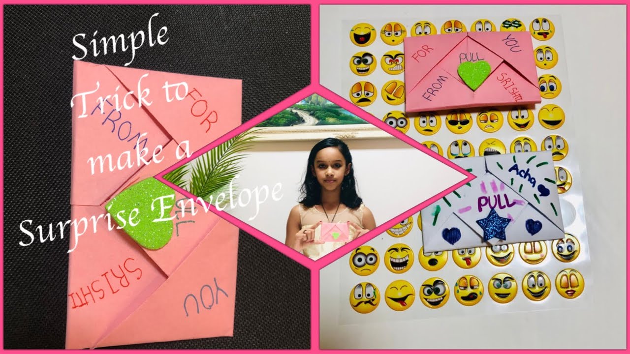 How to make a Surprise Envelope by srishti - YouTube