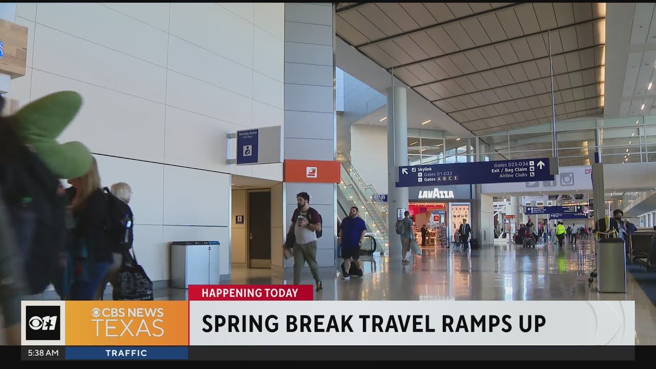 Spring Break travel ramps up at DFW International Airport - YouTube