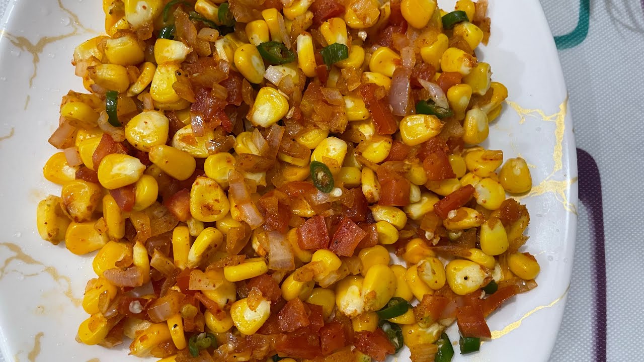 Masala corn/masala corn recipe/ sweet corn recipe/sweet corn chaat ...