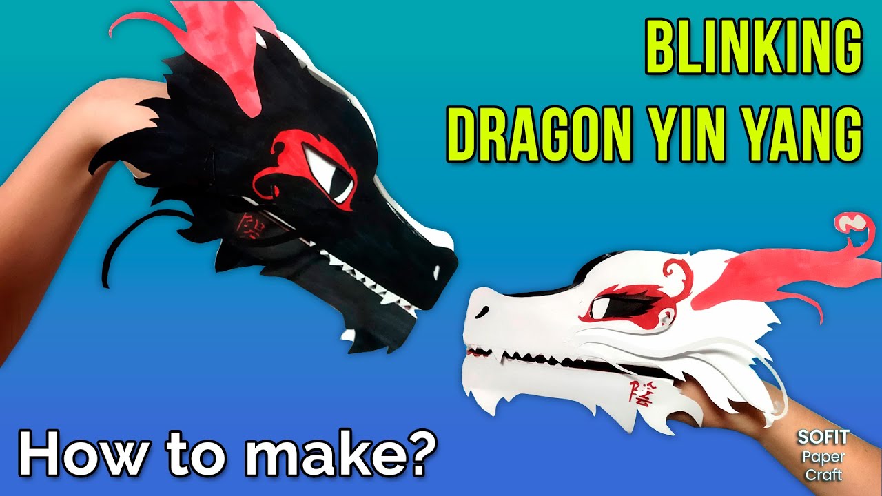 How To Make A BLINKING DRAGON YIN YANG Out Of Paper On Hand DIY Sofit How To Make A BLINKING DRAGON YIN YANG Out Of Paper On Hand DIY Sofit