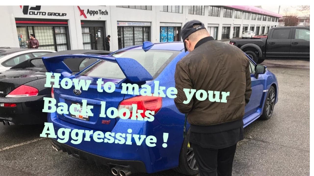 SUBARU WRX STI 2018 3 Simple Mods to make your rear look ( AGRESSIVE ...