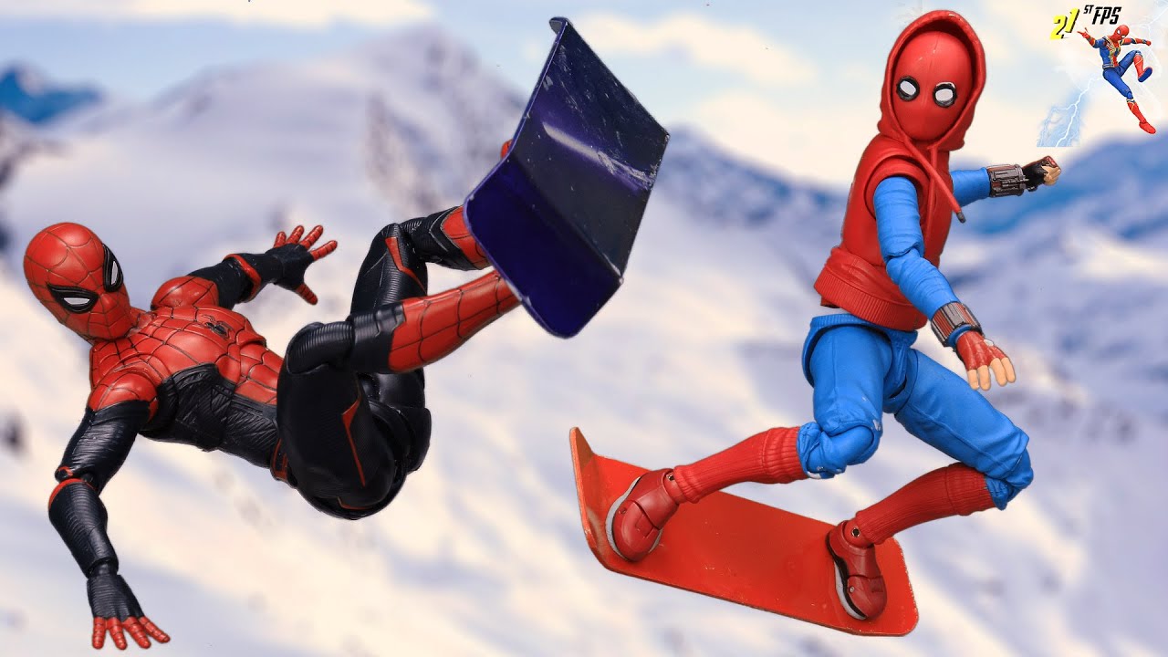 SPIDER MAN Snowboarding on Christmas | Official Trailer Stop Motion ...