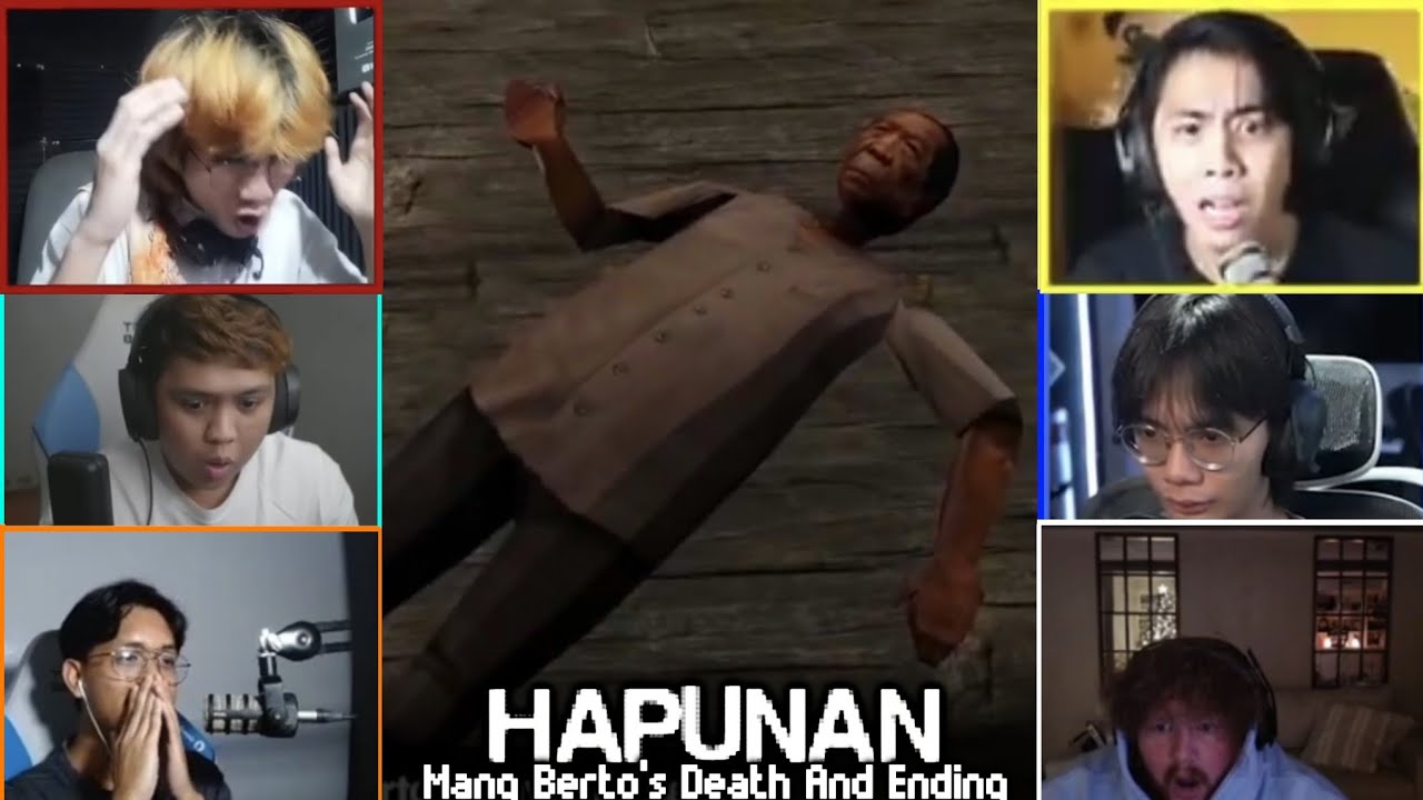 Top 6 YouTubers Reaction On Hapunan Mang Berto's Death And Ending - YouTube