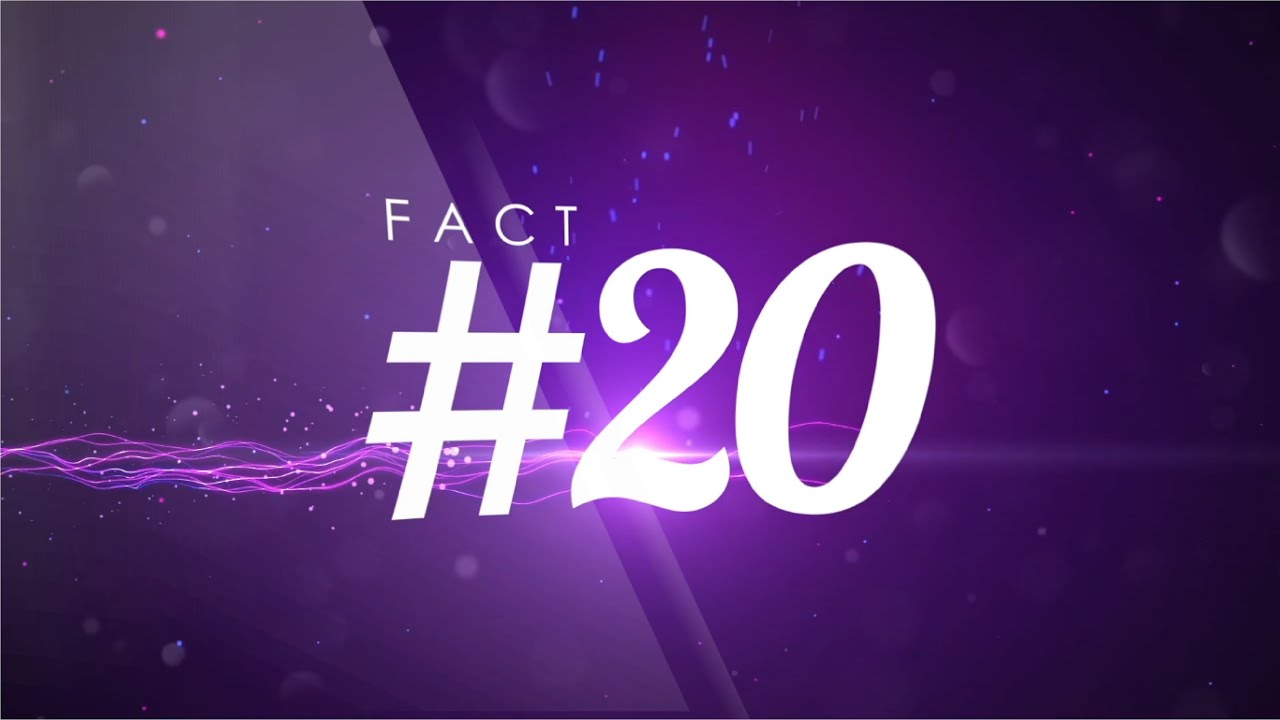 Particle purple fact number animation annual meeting opening (Fact ...