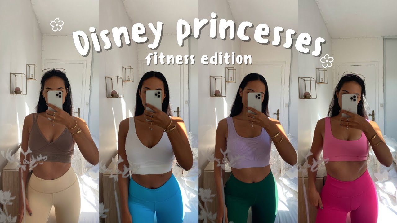 WHAT DISNEY PRINCESSES WOULD WEAR AT THE GYM I ITISNIRINA - YouTube
