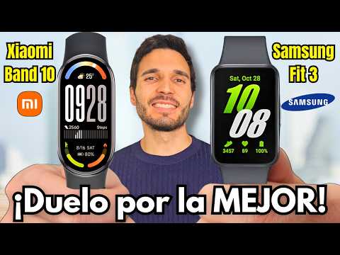 Xiaomi Band 10 vs Samsung Galaxy Fit 3 💥 ¿Y ahora QUIÉN GANA?
