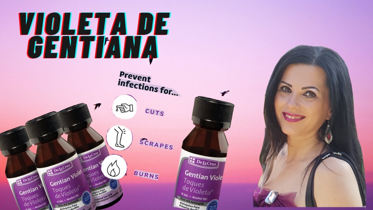 VIOLETA DE GENCIANA con AGUA pelo oscuro - YouTube