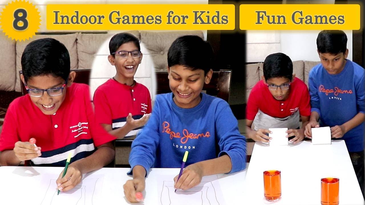 8 Indoor games for kids at home | Party games for kids | Birthday Party ...