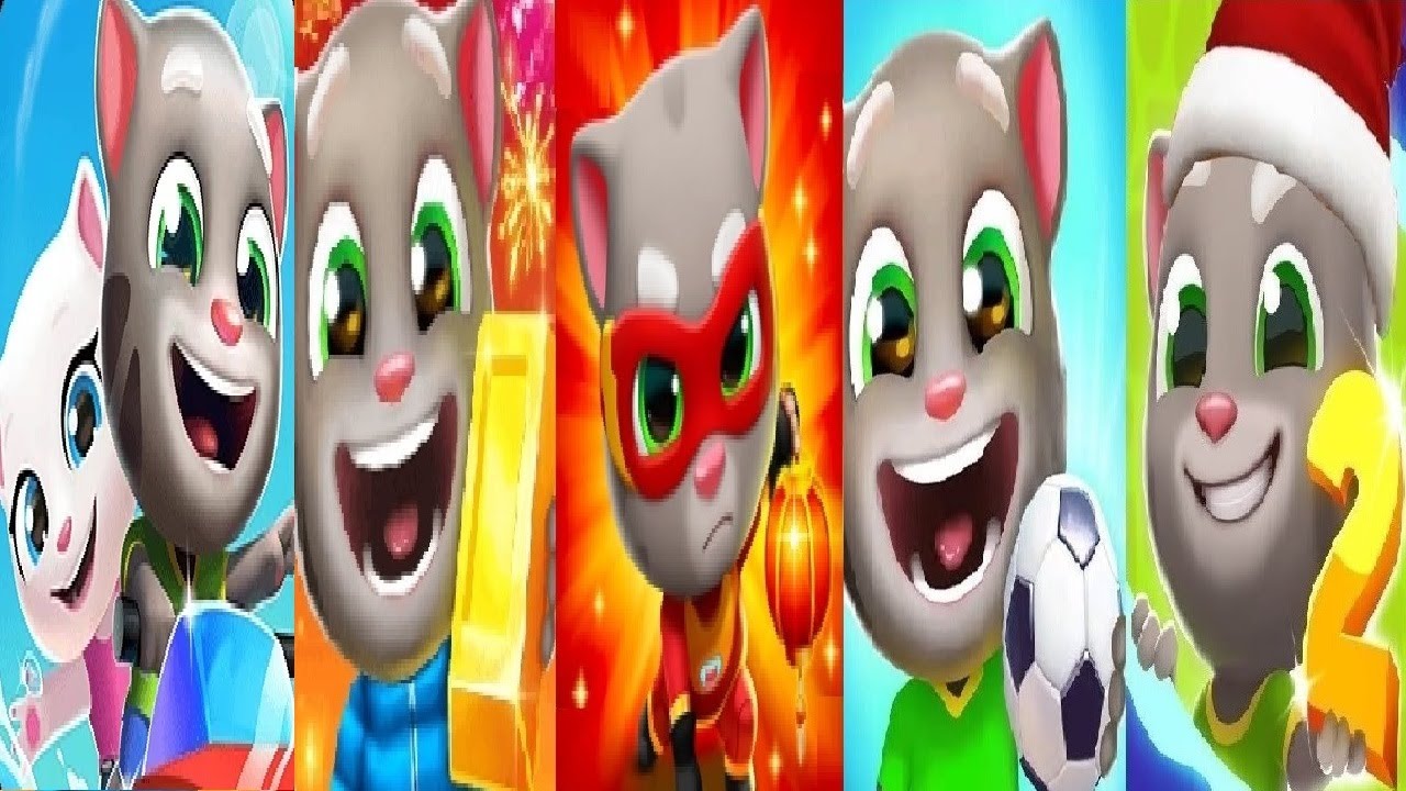 TALKING TOM GOLD RUN 2 VS TOM GOLD RUN 1TOM jetski Chinese Version ...